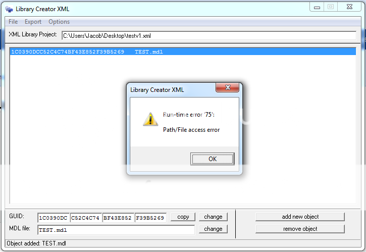 Libary Creator Xml Runtime Error 75 Fsdeveloper