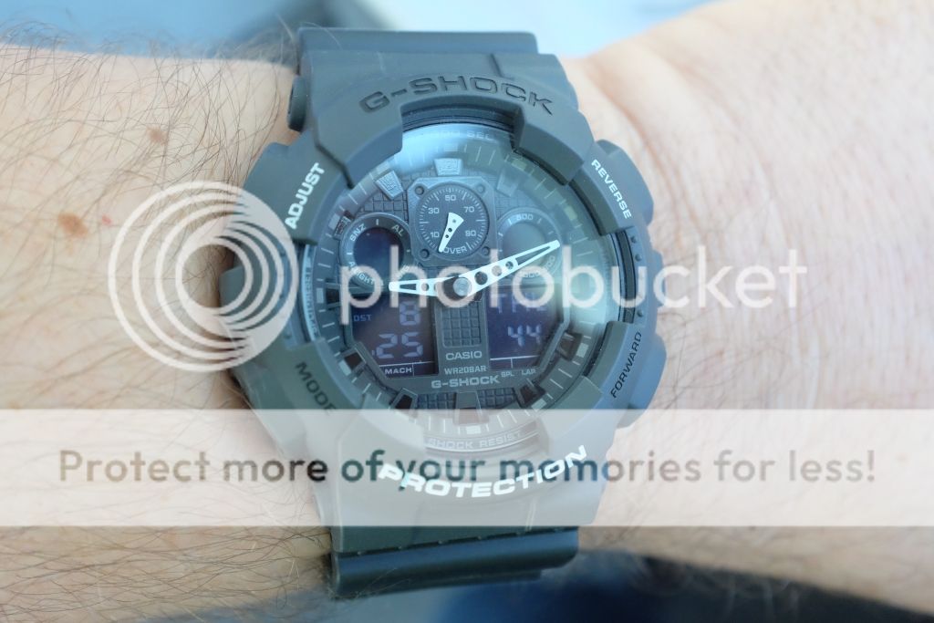 How easy is it to read the time on the ga-100-1a1? | WatchUSeek Watch ...