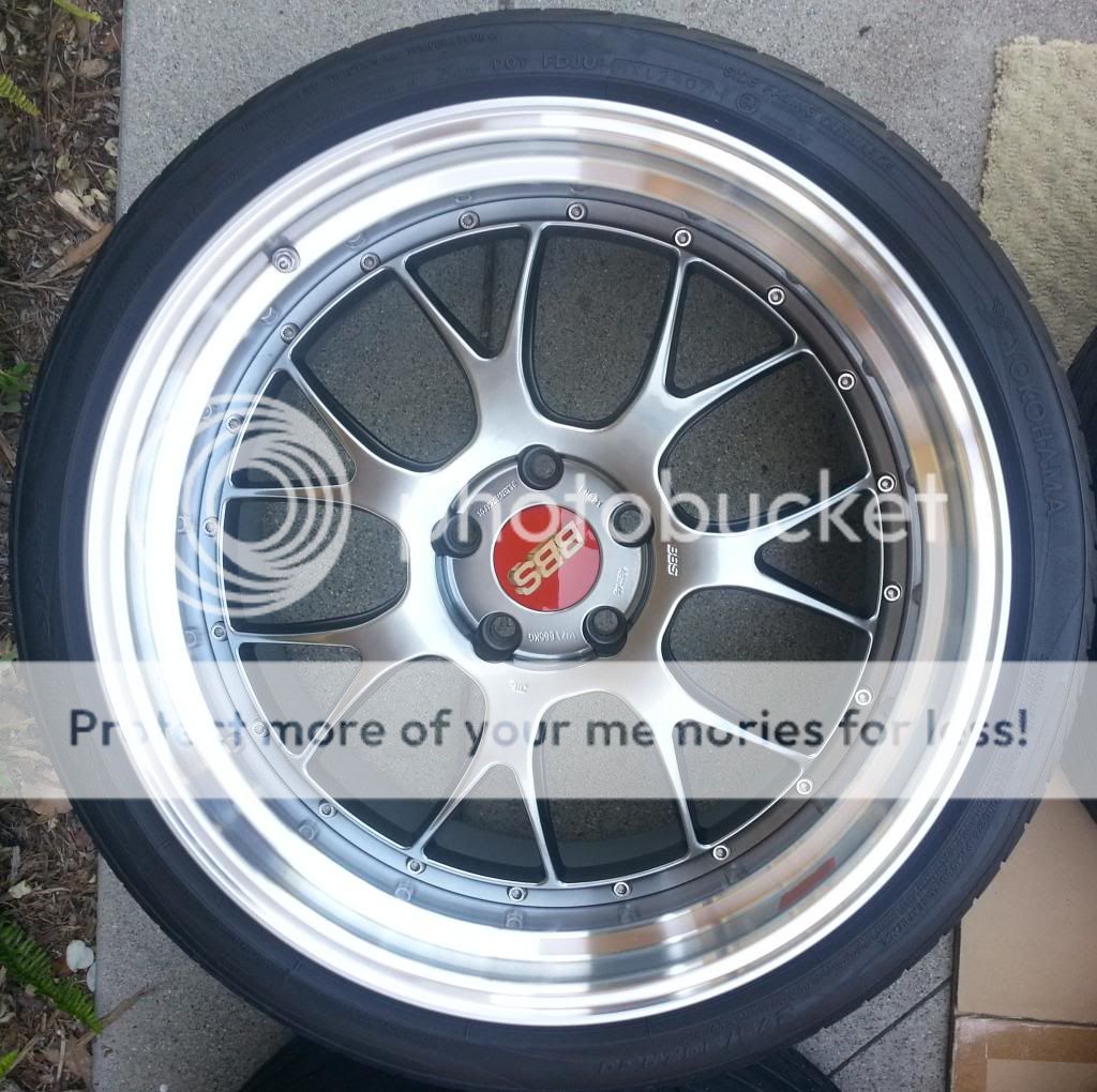 20" BBS LM-R DBK Ericsson Offset, Red Center Caps, Red Lugs