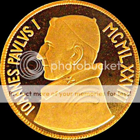 NOPE nowhere such a coin Gold coin depicting Pope John Paul I (first ...